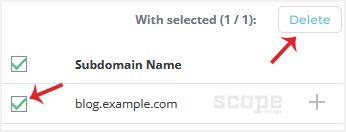 How to Remove Subdomain in DirectAdmin - Knowledgebase - Scope Design